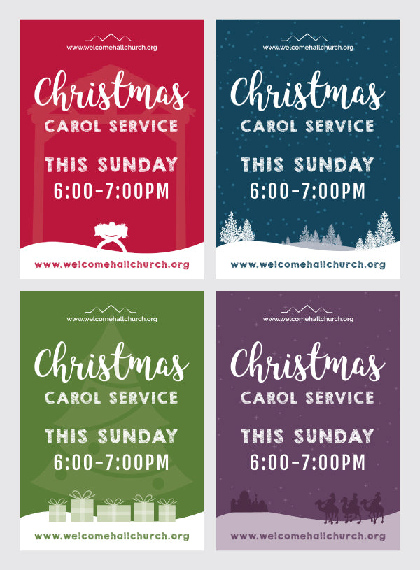 Christmas Carol Service Large Format Event Posters (Portrait) – TruthVine