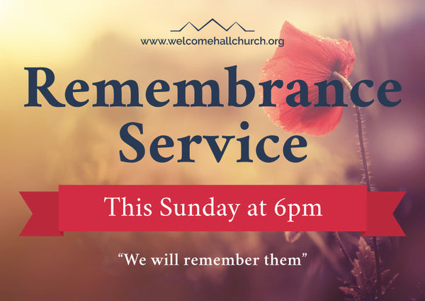 Remembrance Sunday Large Format Event Poster - Landscape – TruthVine